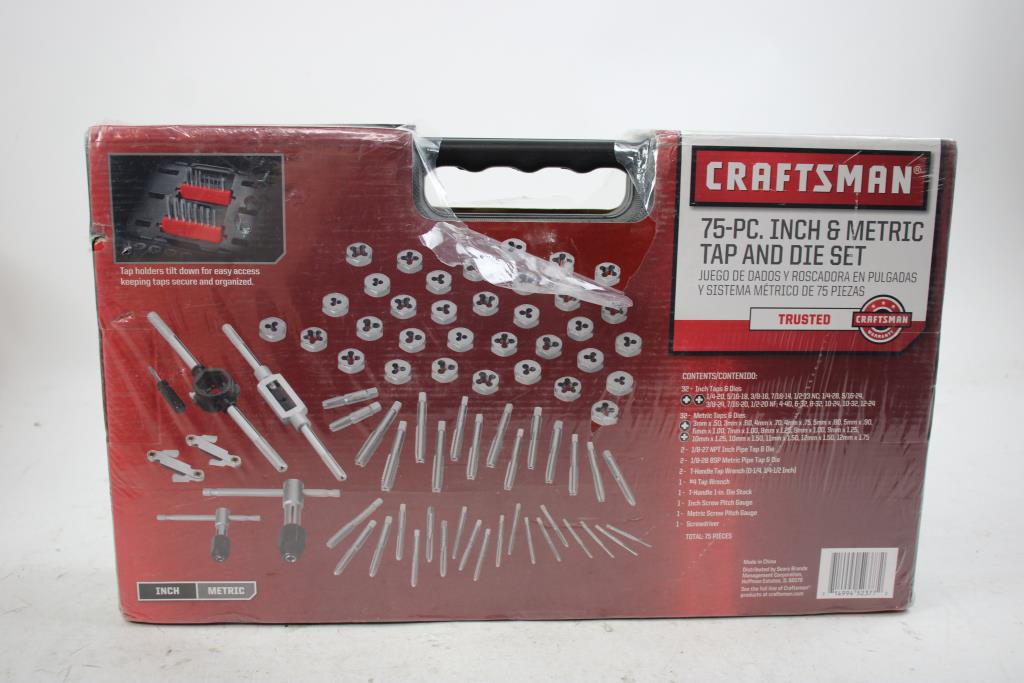 Craftsman 75-inch & Metric Tap And Die Set | Property Room