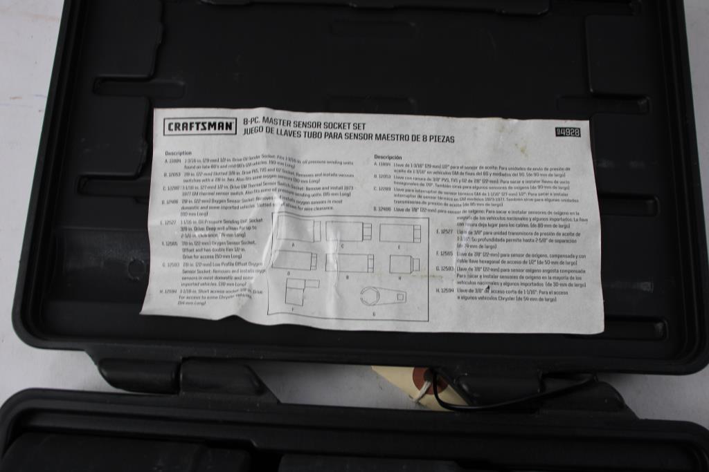 Craftsman 8-Piece Master Sensor Socket Set, 4928 | Property Room
