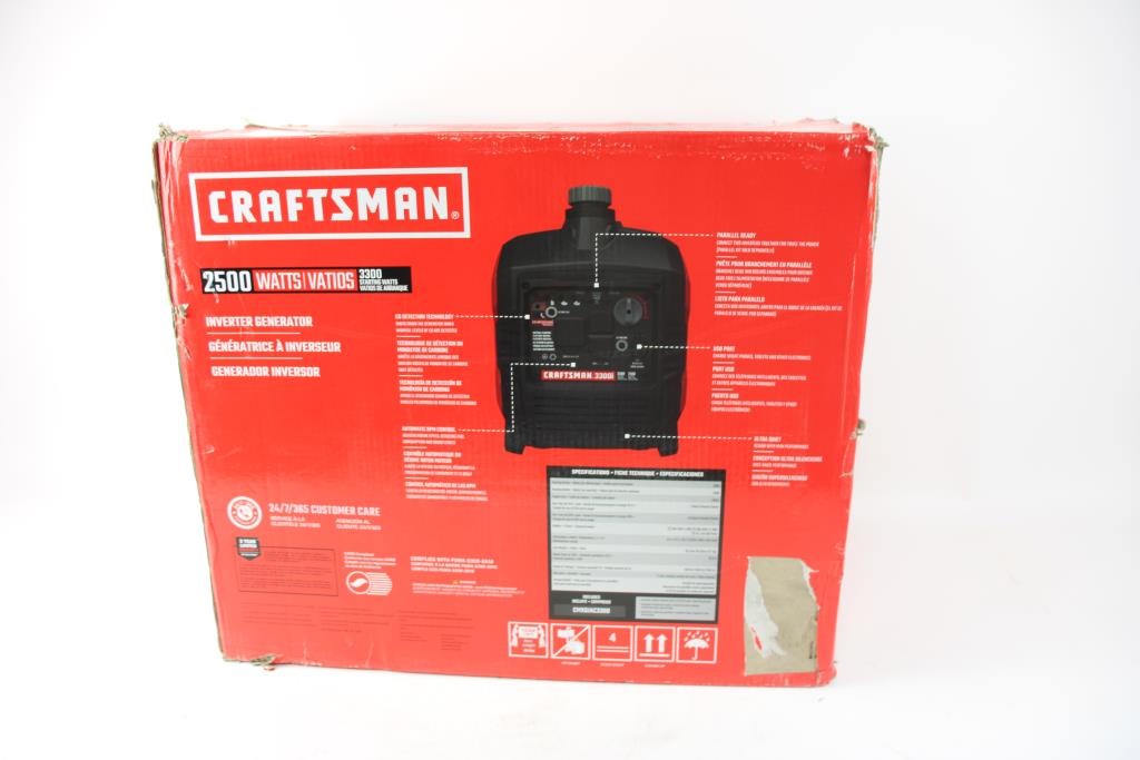 Craftsman GAsoline Portable Inverter Generator, CMXGIAC3300 | Property Room