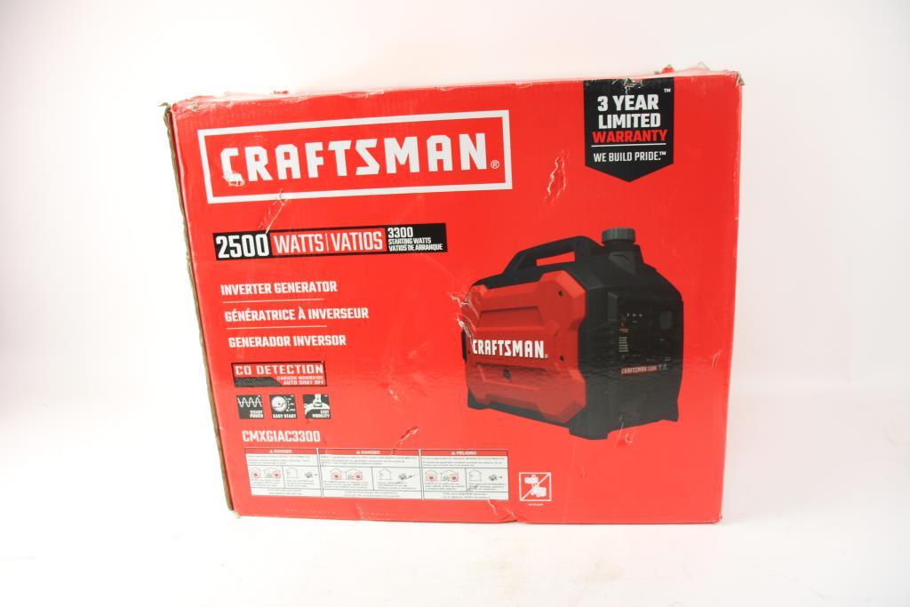Craftsman GAsoline Portable Inverter Generator, CMXGIAC3300 | Property Room