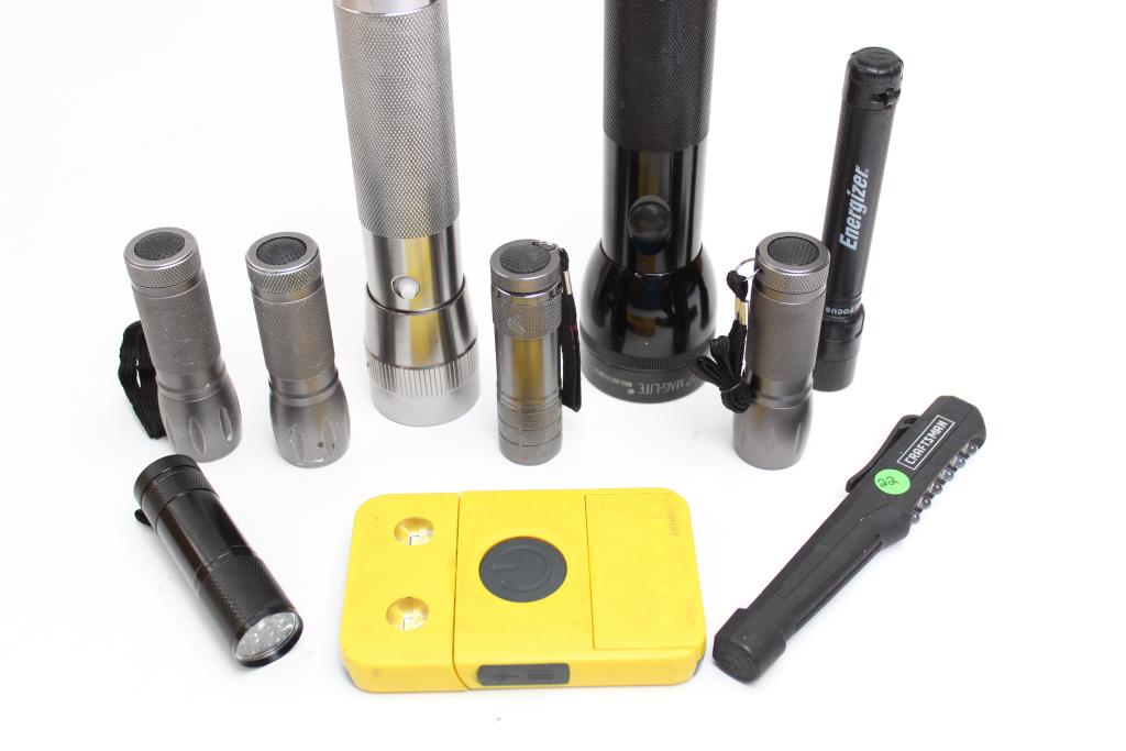 Craftsman, Maglite, & More Assorted Flashlights; 5+ Pieces | Property Room