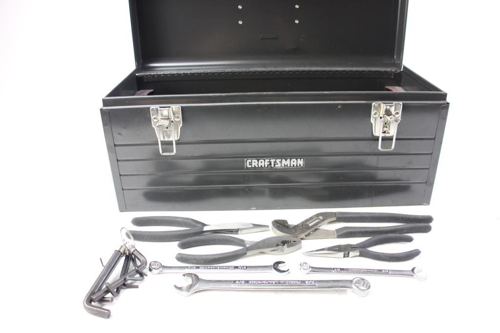 Craftsman Tool Box With Assorted Tools 15+ Pieces | Property Room