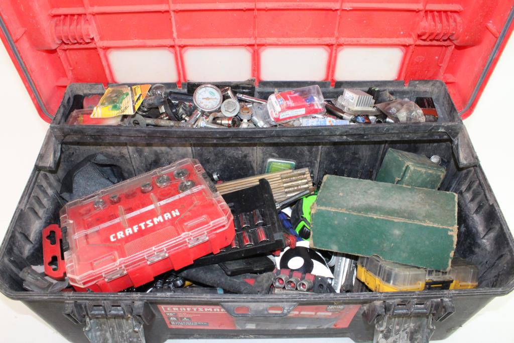 Craftsman Toolbox With Assorted Tools & Equipment, 30+ Pieces ...