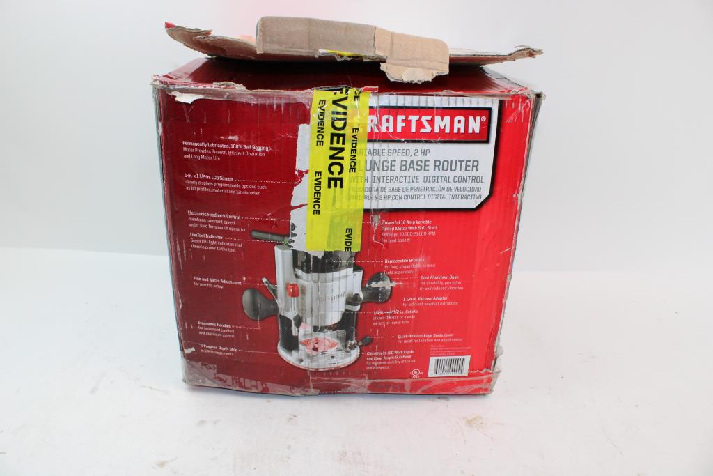 Craftsman Variable Speed Plunge Base Router With Interactive Digital ...