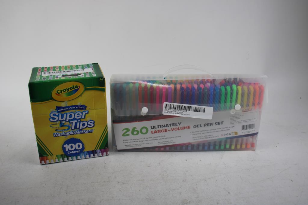 Crayola Super Tips Washable Markers, Johnson Harmonica, And More, 4 ...