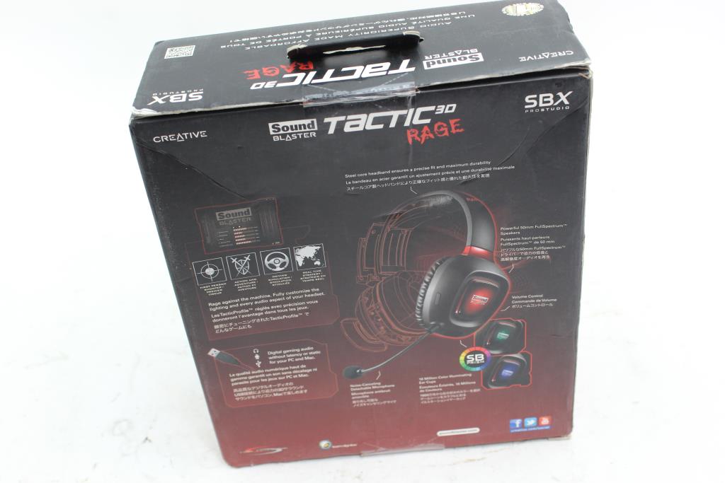 Creative Sound Blaster Tactic 3D Rage Usb Headphones | Property Room