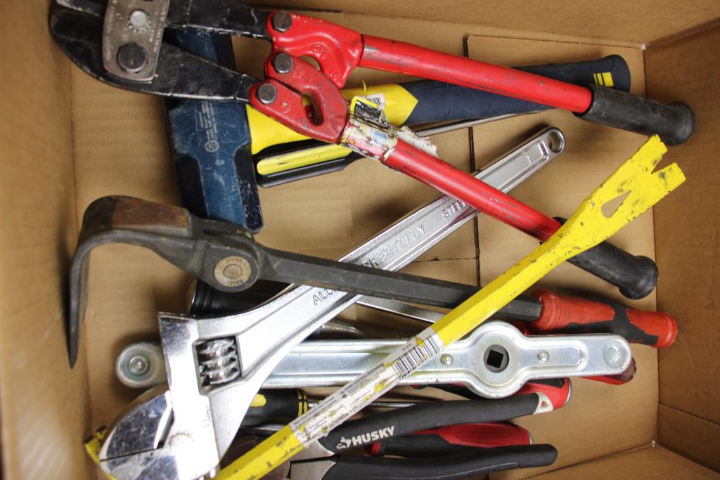 Crescent Indexing Flat Pry Bar, Husky Pliers, Milwaukee Flathead ...