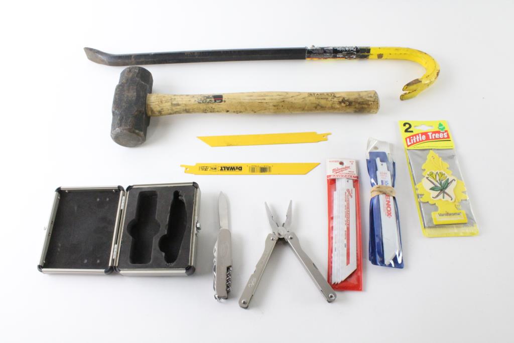 Crow Bar, Sledge Hammer, And More, 8 Pieces | Property Room