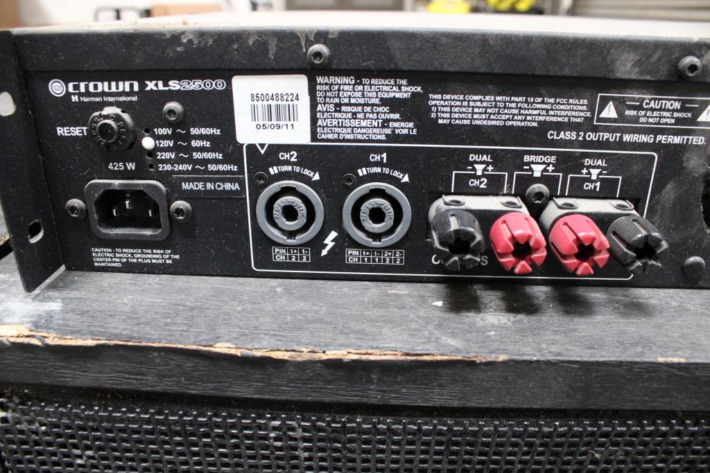 Crown XLS2500 High-Density Power Amplifier | Property Room
