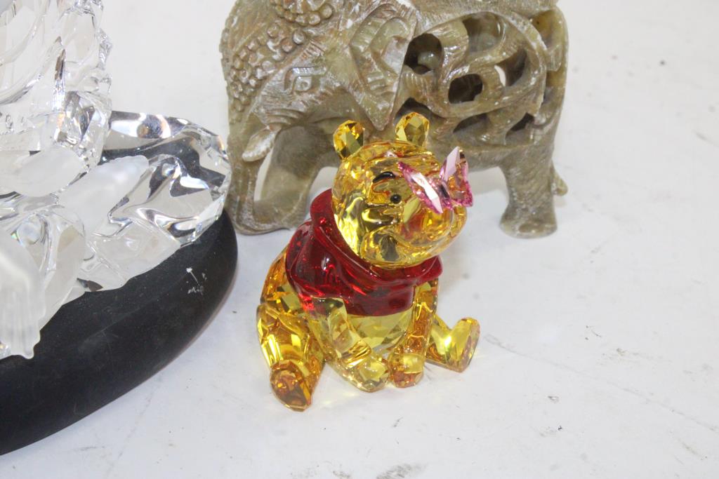 Crystal Buddha, Winnie The Pooh , And Elephant Figures | Property Room