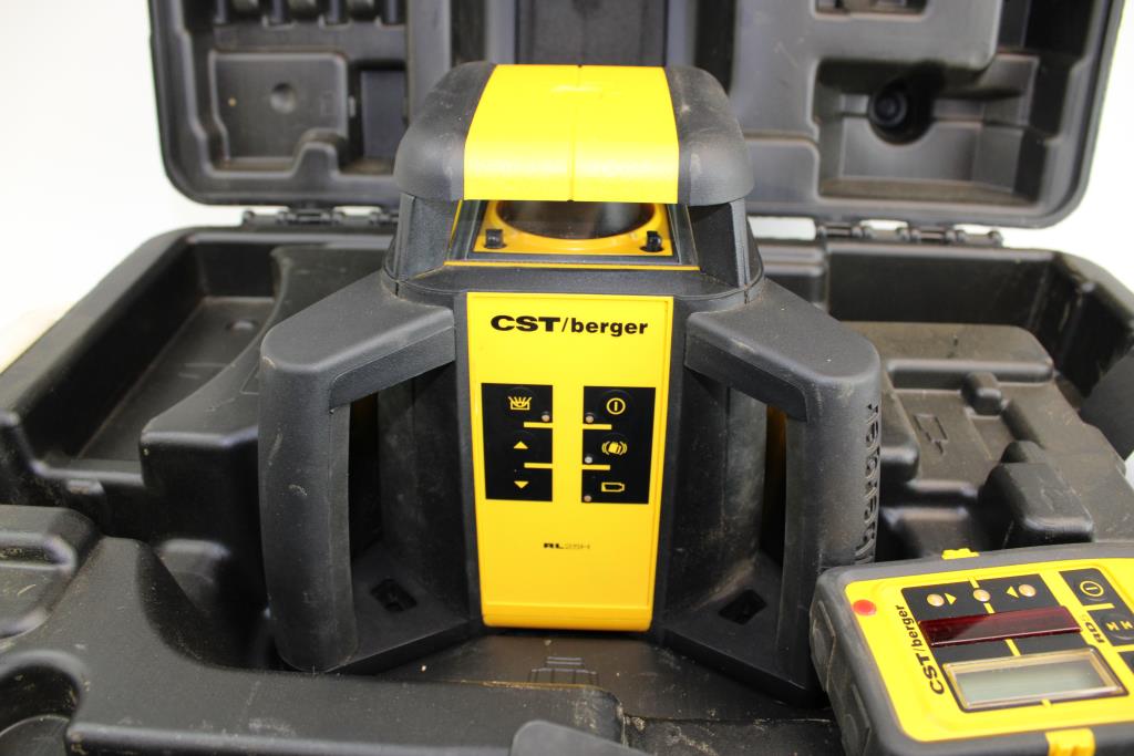 CST/berger RL25H Rotating Laser & RD5 Laser Detector In Case | Property ...