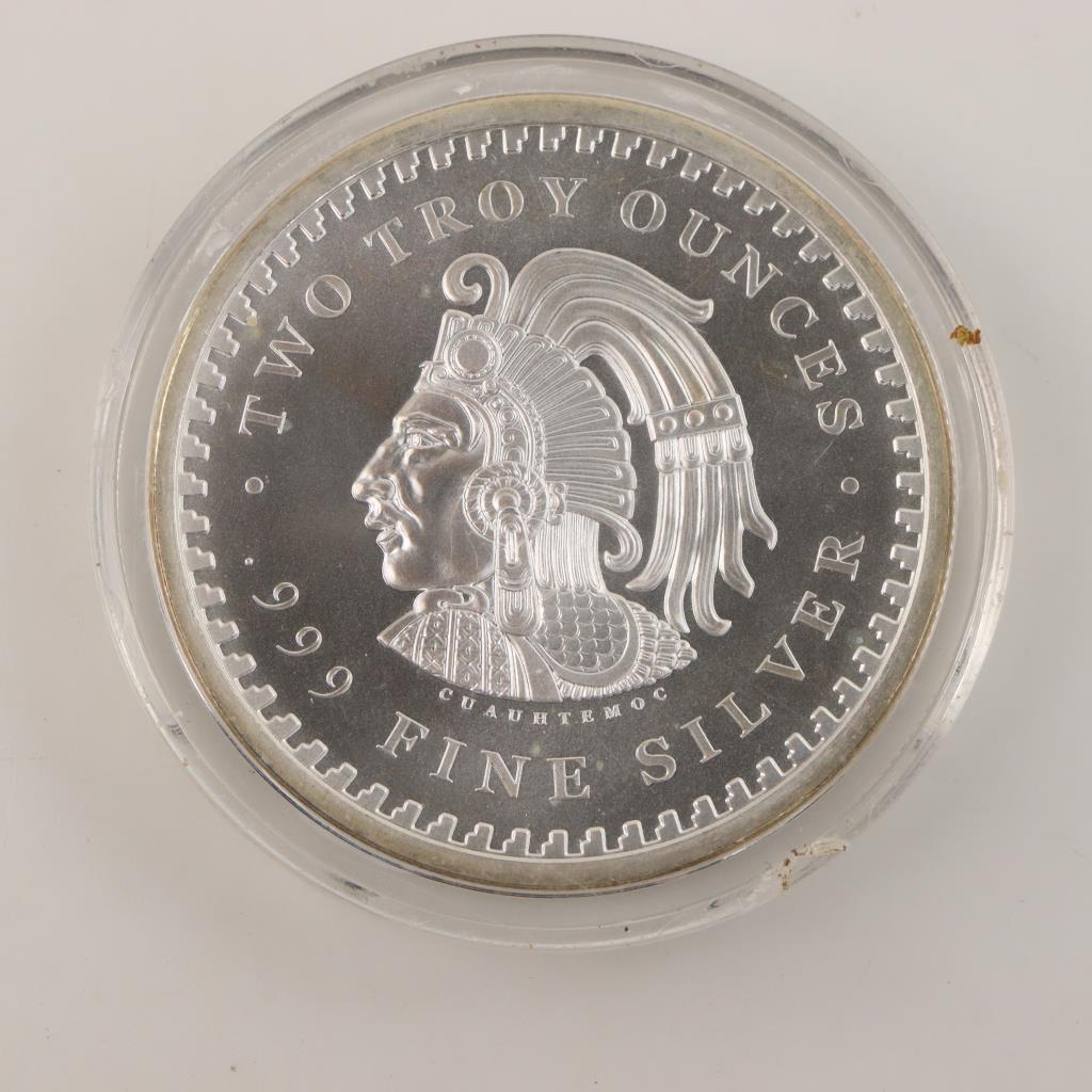 Cuauhtemoc Fine Silver 2 Troy Oz. Round | Property Room