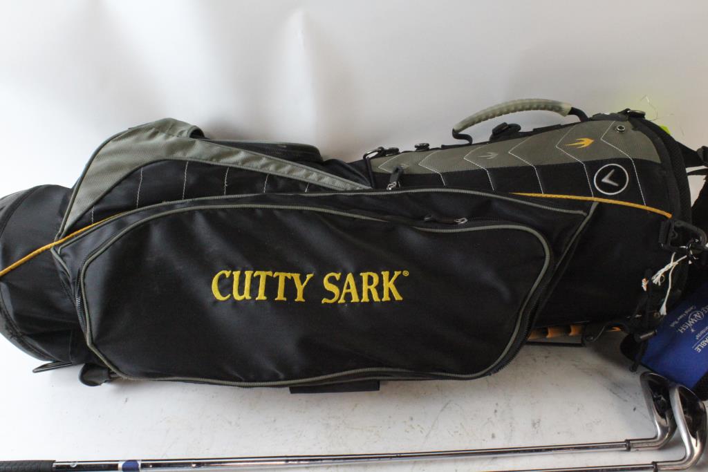 Cutty Sark Golf Bag With Clubs, 8 Pieces | Property Room