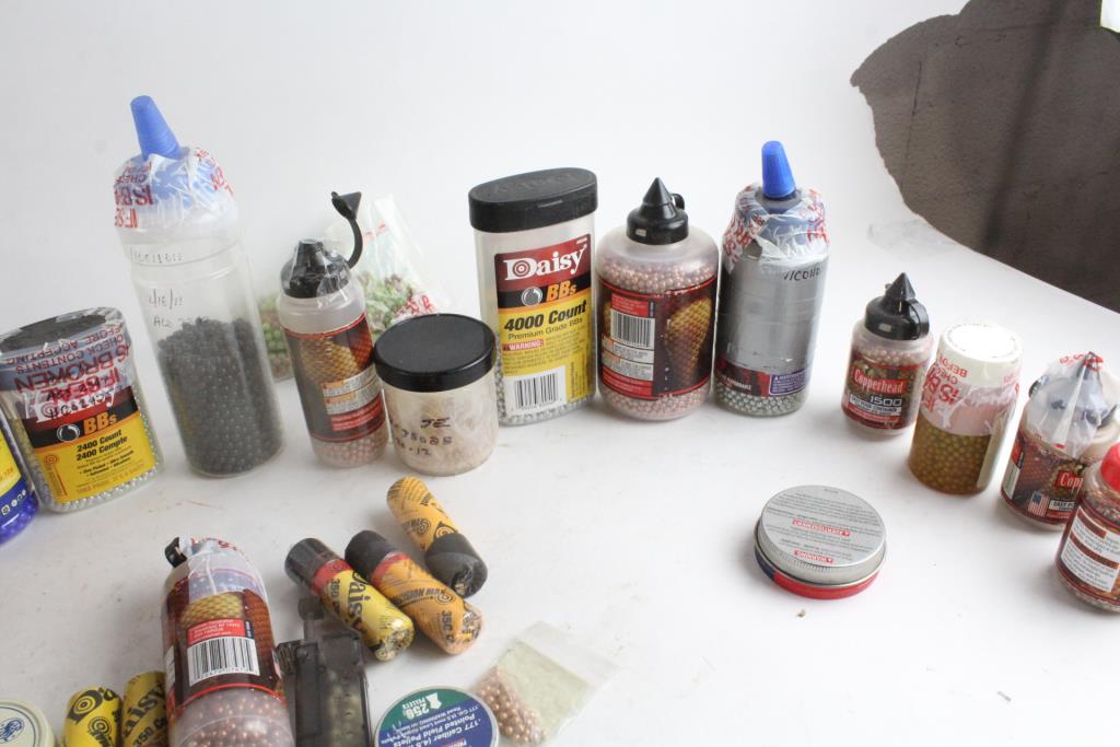 Daisy, Copperhead Crosman BB's And Pellets, 10+ Containers | Property Room