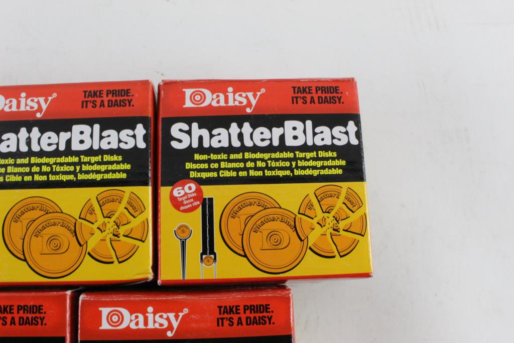 Daisy Shatter Blast Target Disc 60-Packs, 5 Pieces | Property Room