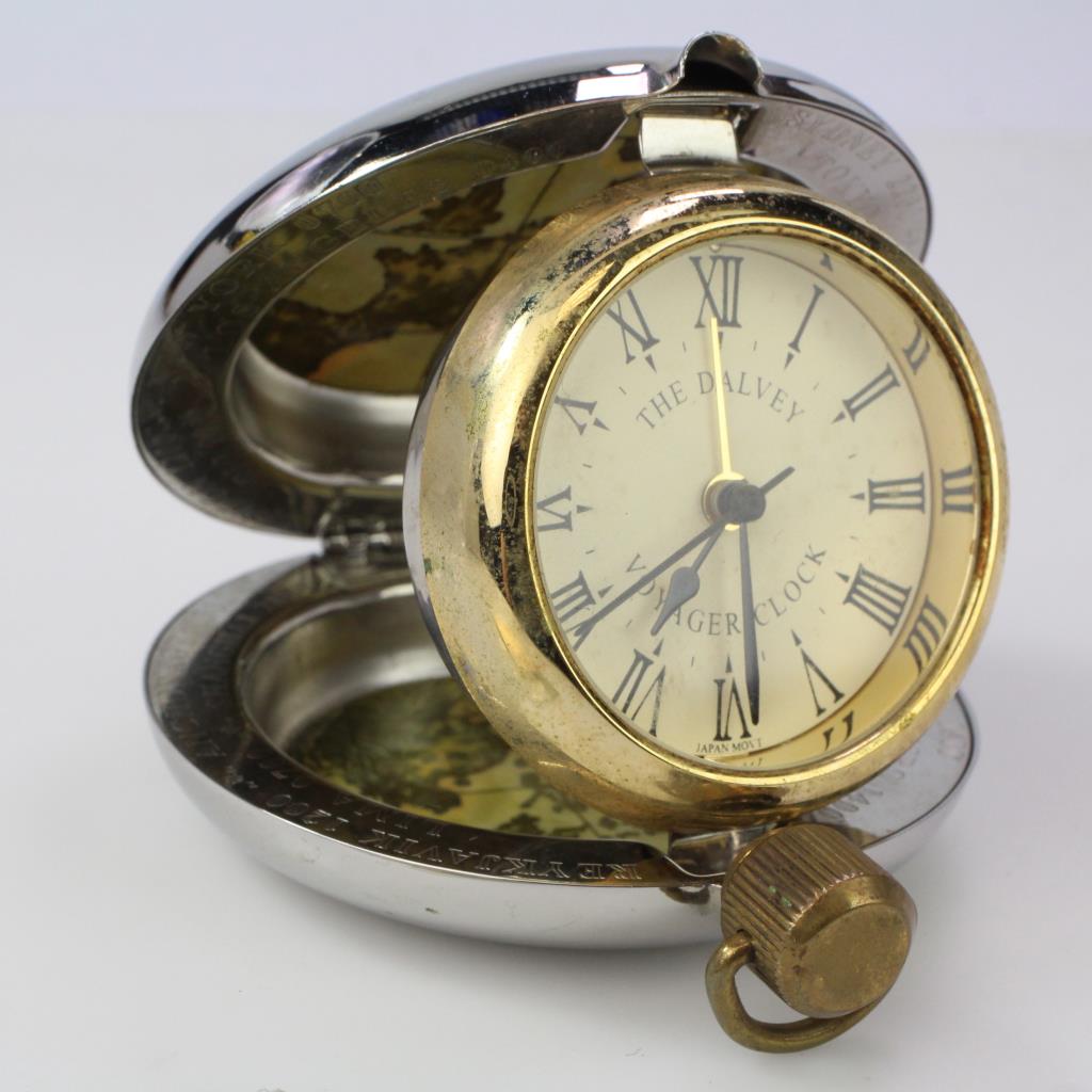 Dalvey Voyager Clock And Gold Foil Stamp | Property Room