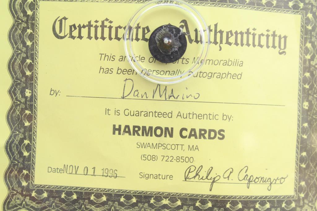 Dan Marino Signed Wilson Nfl Football | Property Room