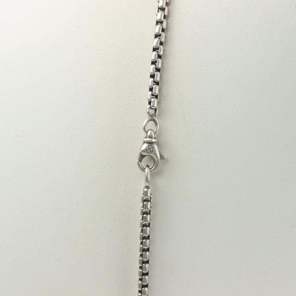 David Yurman Sterling Silver Box Chain Necklace | Property Room