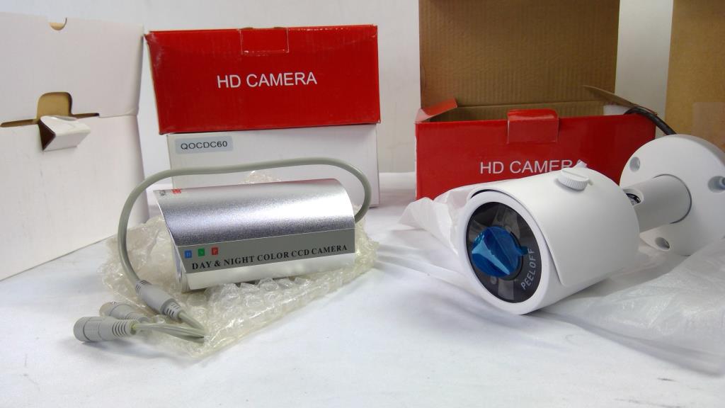 Day & Night Color CCD Cameras, Bullet CCTV Cameras, 4 Pieces | Property ...