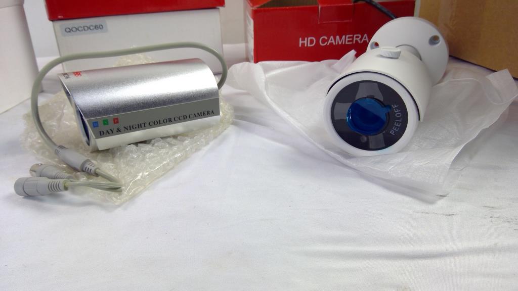 Day & Night Color CCD Cameras, Bullet CCTV Cameras, 4 Pieces | Property ...