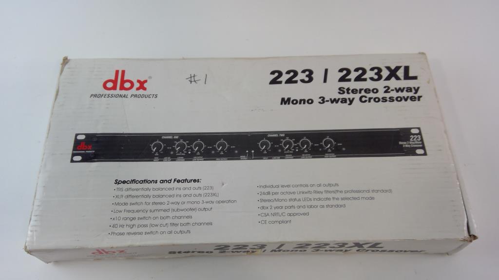 Dbx Professional Stereo 2-way Crossover | Property Room