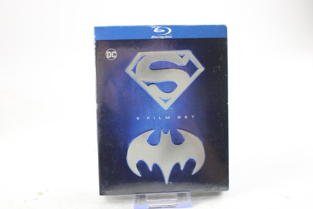 DC Batman, Superman 9 Film Set Blueray/dvd | Property Room