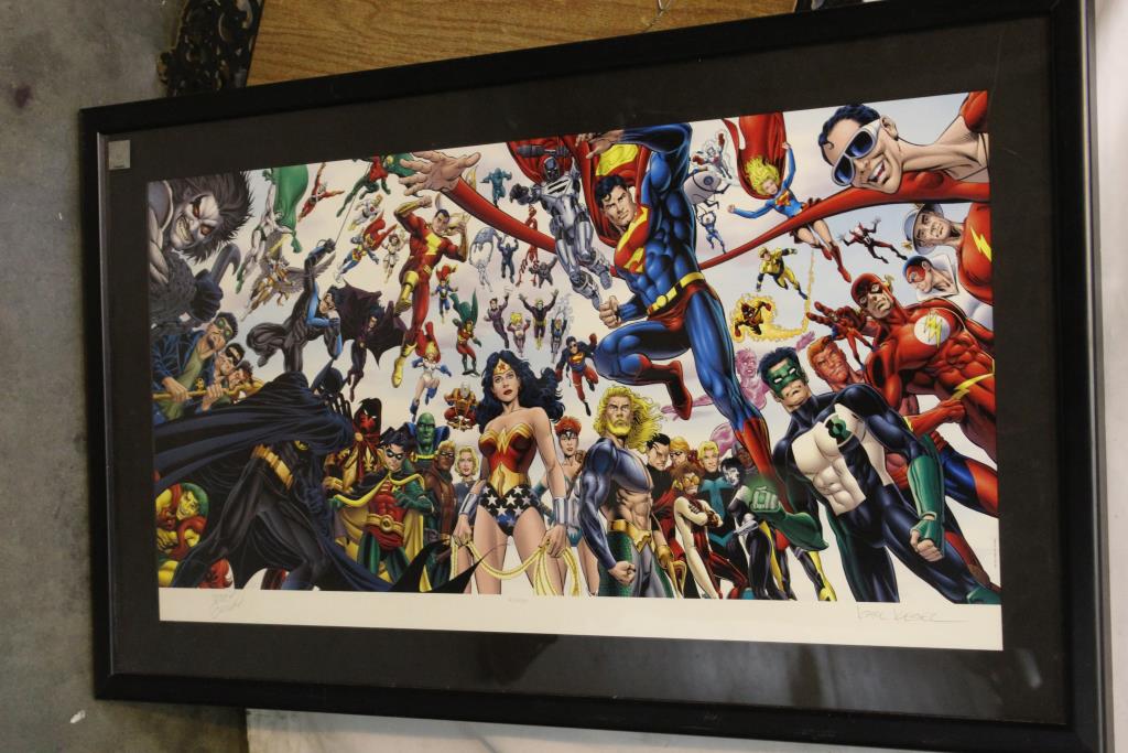 Dc Justice League Team Photo In Frame And Wall Mirror | Property Room