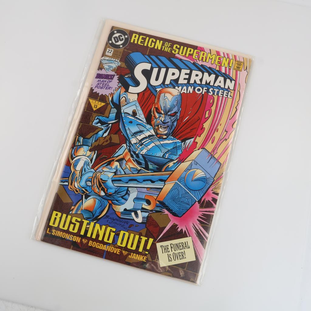 DC, Superman The Man Of Steel #22, Busting Out!, Centerfold Poster ...