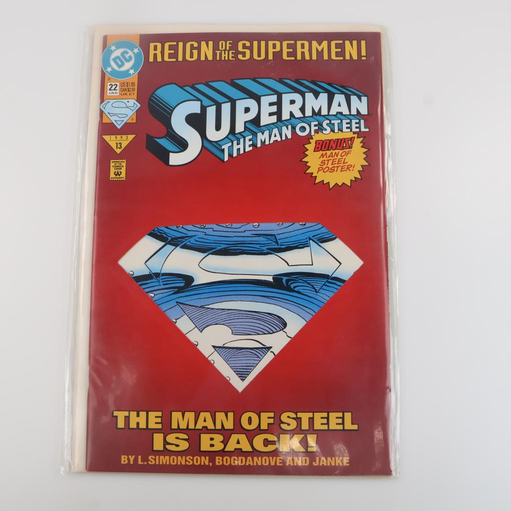 DC Superman The Man Of Steel Reign Of The Superman, #13 Centerfold ...