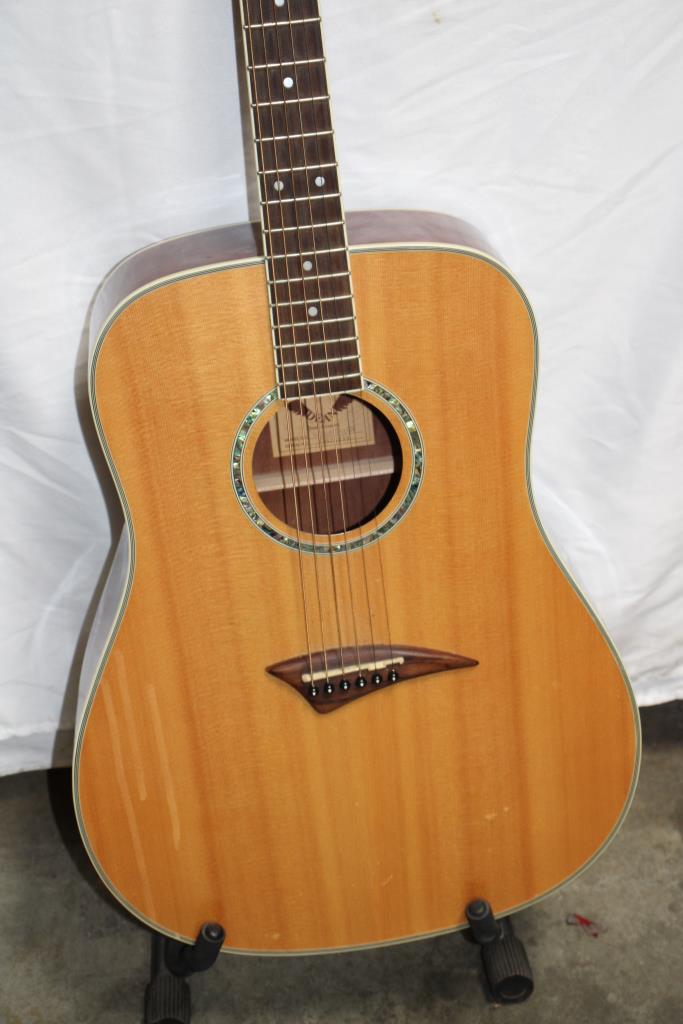 Dean One GN Acoustic Guitar With Road Runner Case | Property Room