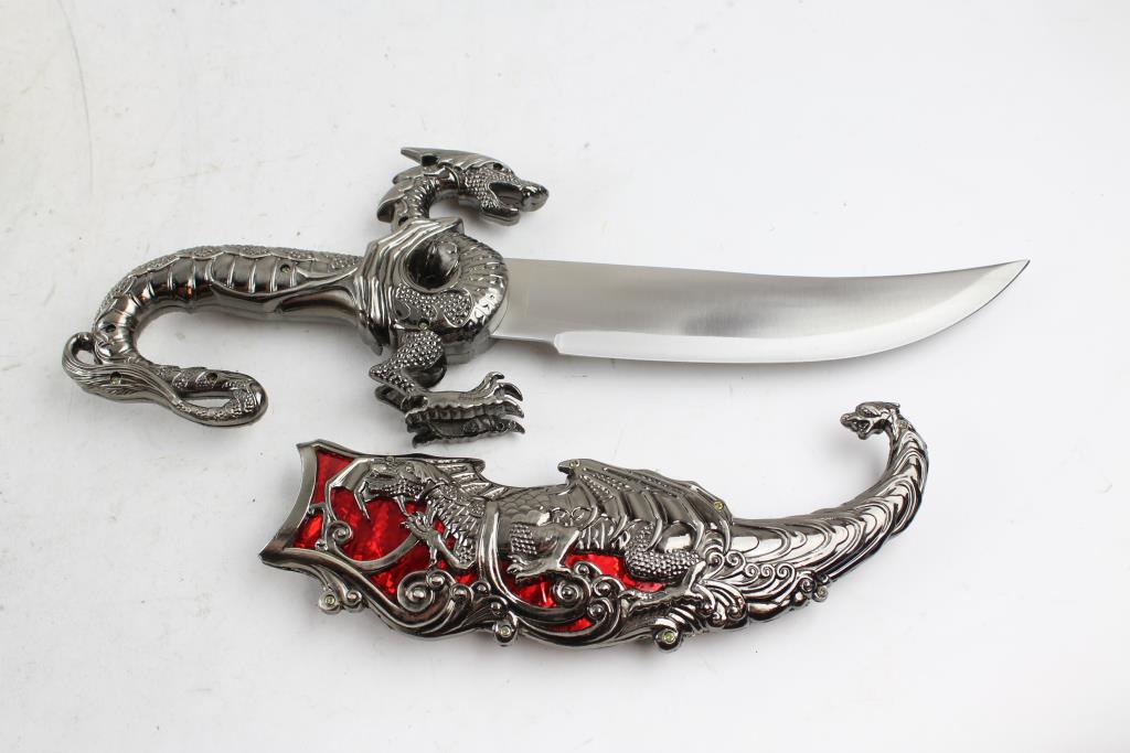 Defender Xtreme 8968 Fantasy Red Dragon Dagger And Scabbard | Property Room