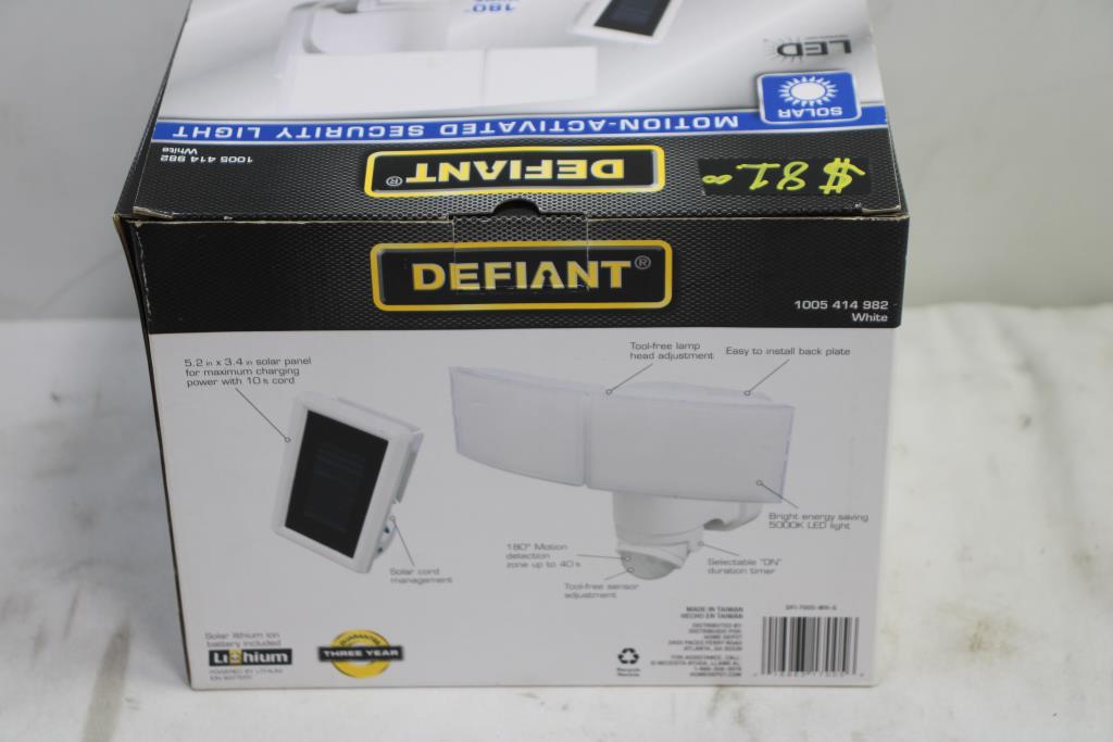 Defiant, Motion-actived Security Light | Property Room