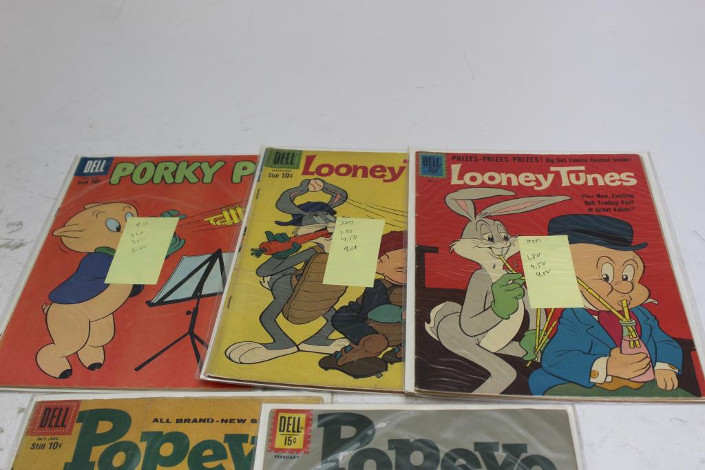 Dell Comics: Popeye, Looney Tunes, Porky Pig: 5 Comics | Property Room
