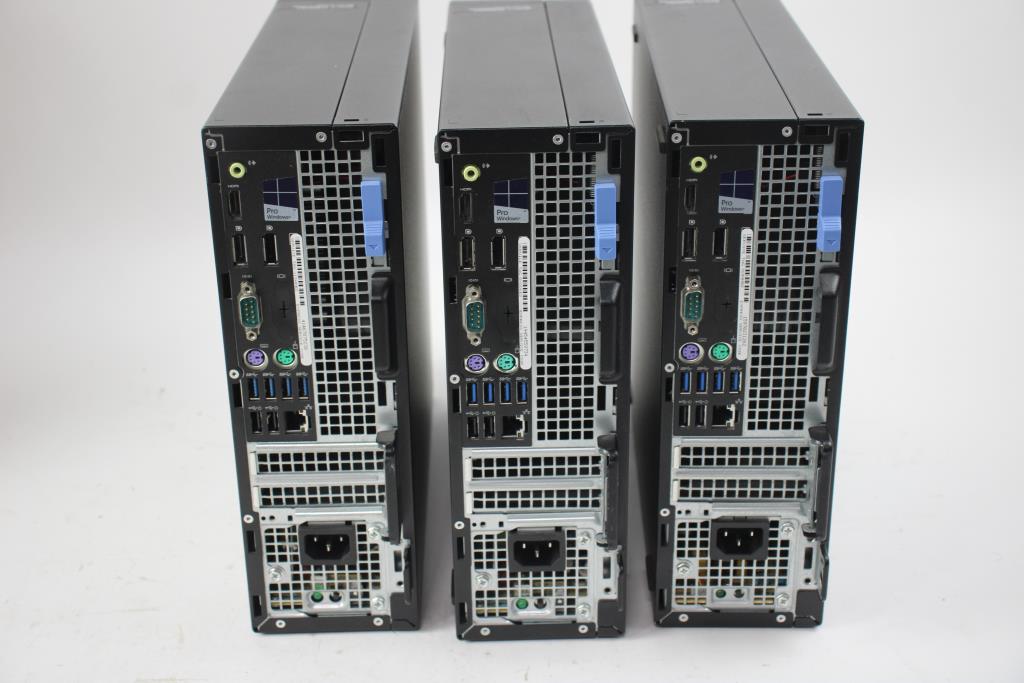 Dell OptiPlex 7040 Small Form Factor Desktop Computers, Lot Of 3 - SOLD FOR PARTS ONLY ...