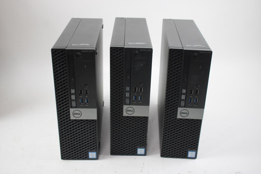 Dell OptiPlex 7040 Small Form Factor Desktop Computers, Lot Of 3 - SOLD FOR PARTS ONLY ...