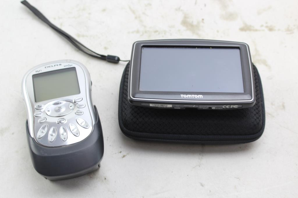 Delphi MyFi Xm2go Satellite Radio & TomTom XL GPS Navigator; 2 Pieces ...