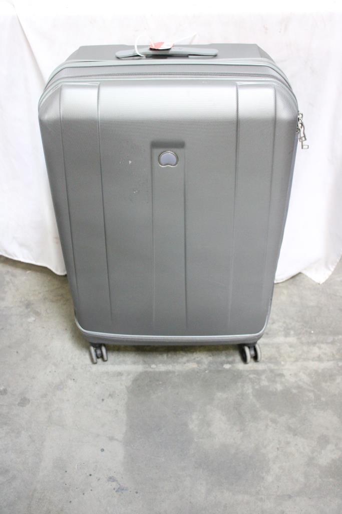Delsey Rolling Luggage, Silver | Property Room