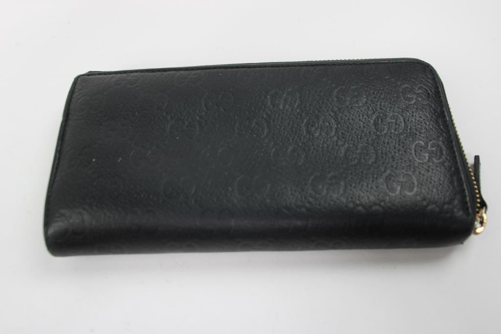 Designer Gucci Leather Wallet - Doublechecked By Entrupy | Property Room