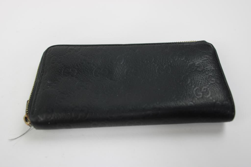 Designer Gucci Leather Wallet - Doublechecked By Entrupy | Property Room