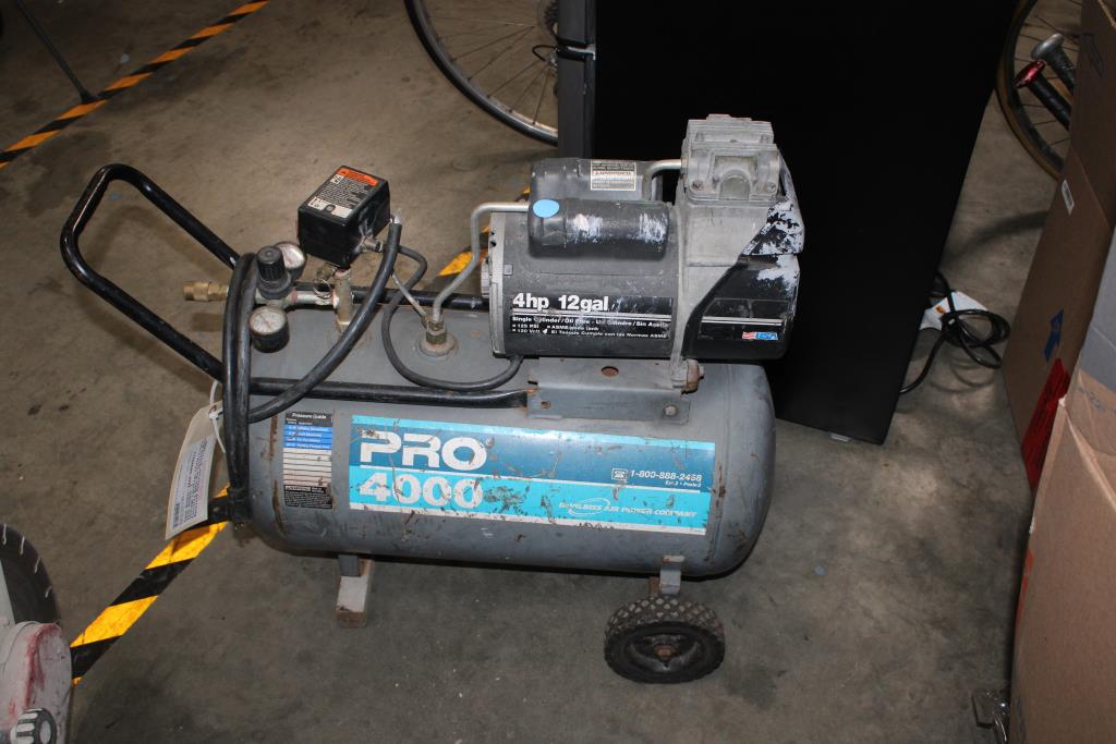 DeViilbiss Air Power Co. Pro 4000 Air Compressor RAFB412-1 | Property Room