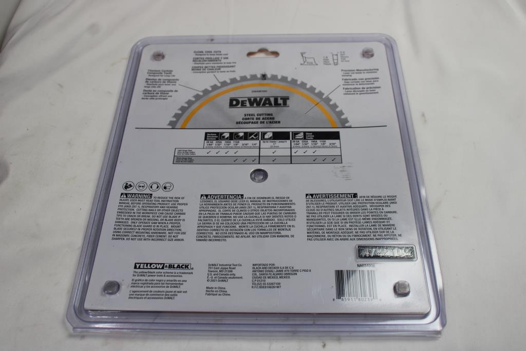 Dewalt 10" Steel Cutting Blade | Property Room