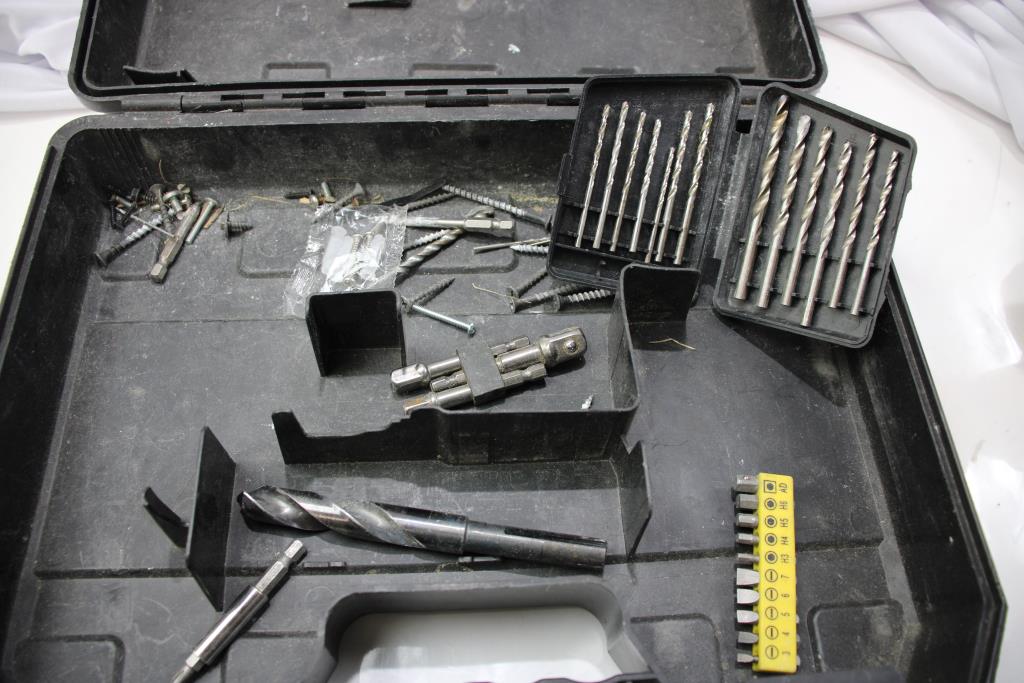 Dewalt 18v Compact Hammer Drill, Case And Other 5+ Pieces | Property Room