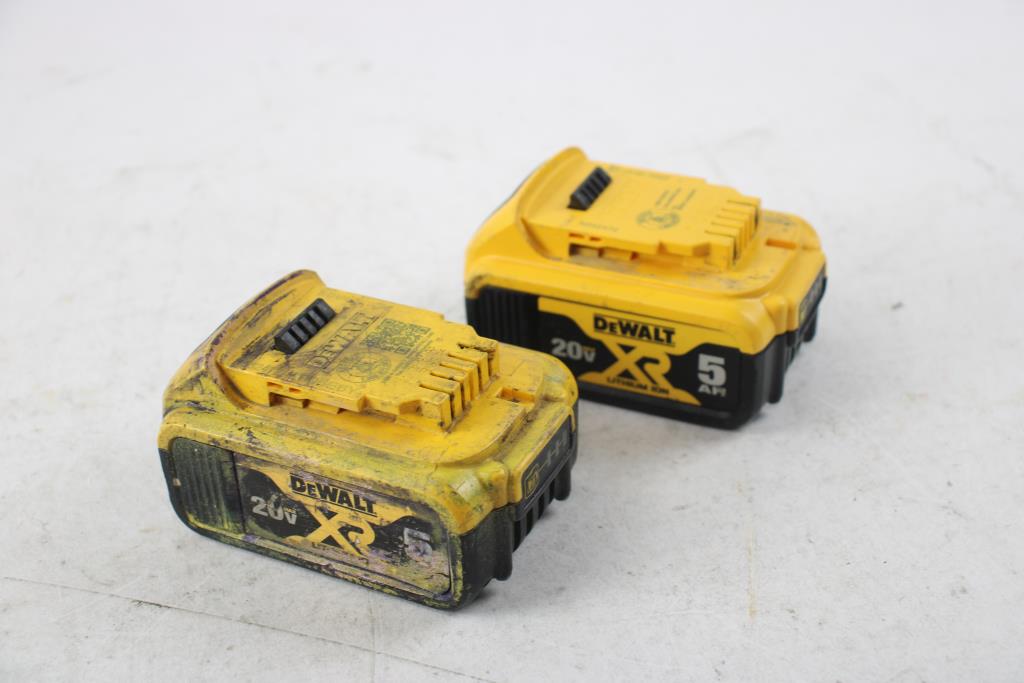 DeWalt 20v Battery Packs, 2 Pieces, DCB205 | Property Room