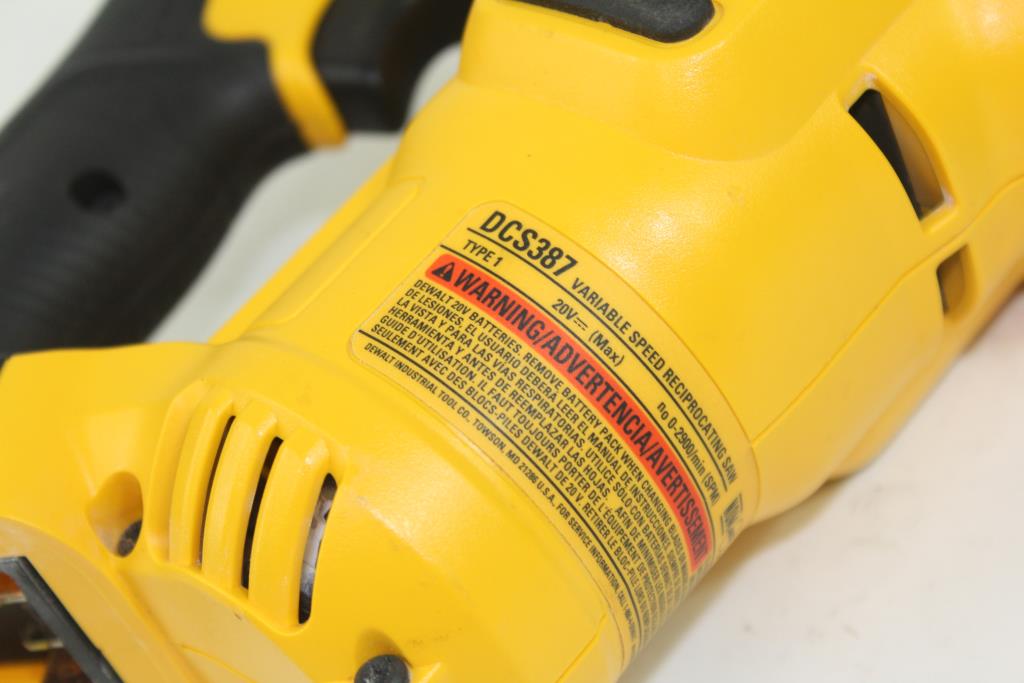 DeWalt 20V MAX Compact Cordless Reciprocating Saw Tool Only DCS387B ...