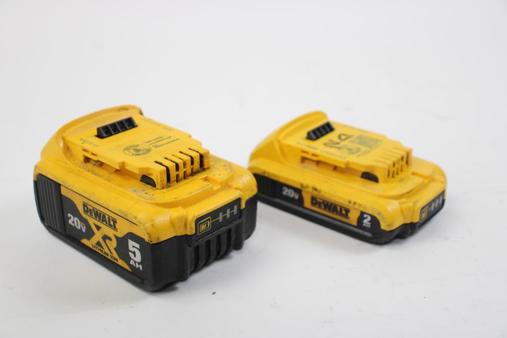 Dewalt 2AH And 5AH Battery Pack, 2 Pieces | Property Room