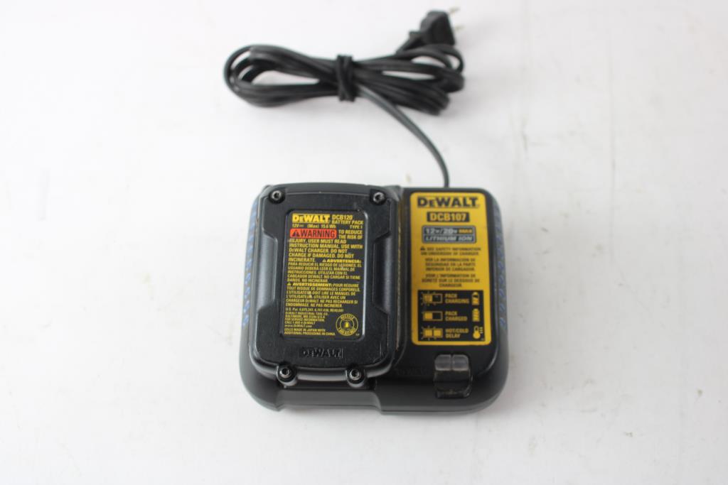 DeWalt Battery Charger With Battery Pack, DCB107 | Property Room