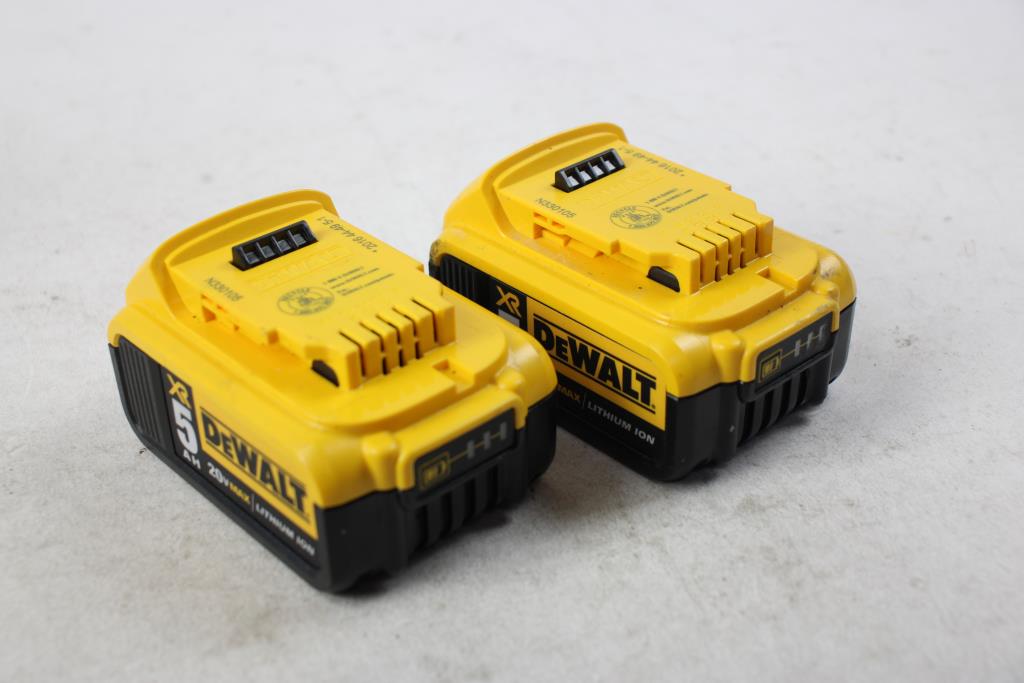 Dewalt Battery Xr5 20 V Max, 2 Pieces | Property Room