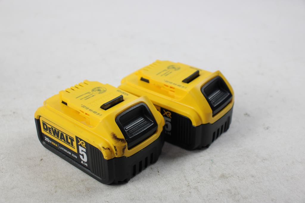 Dewalt Battery Xr5 20 V Max, 2 Pieces | Property Room