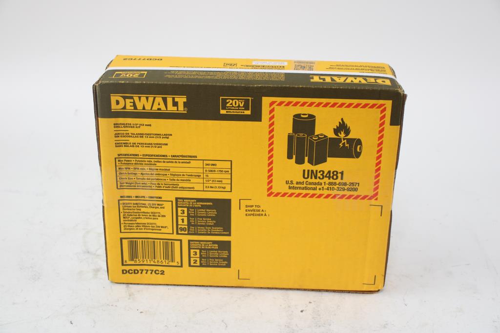 Dewalt Brushless Drill Kit | Property Room