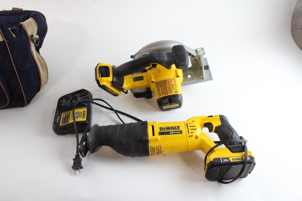 DeWalt Circular & Reciprocating Saws With Battery & Charger | Property Room